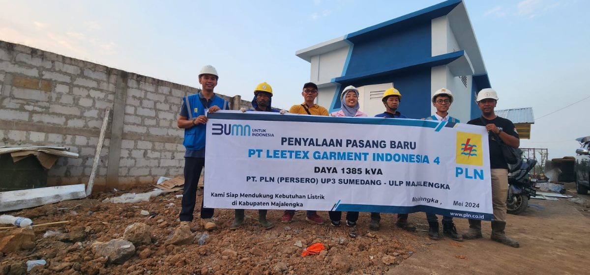PLN Percepat Penyaluran Listrik, PT Leetex Garment Terhubung Hanya 36 Hari